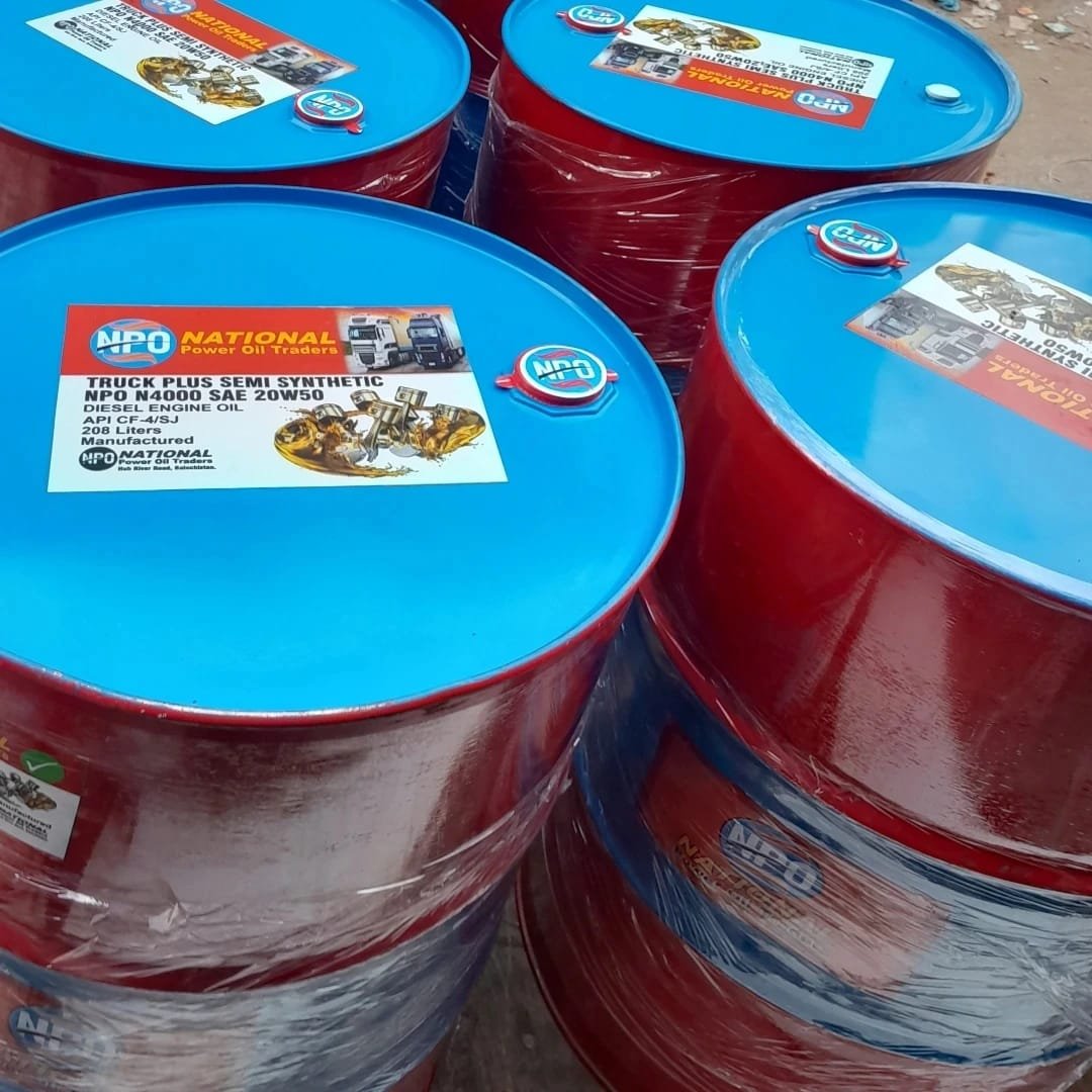 N 4000 SAE 20W-50 CF 4/SJ Plus Semi Synthetic L208 – National Power Oil